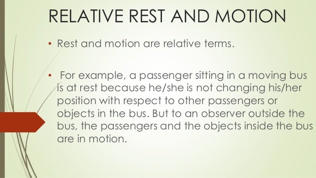Rest and motion ppt