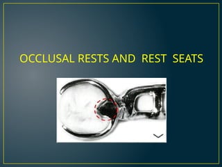 Rest and Rest Seat in Removable partial denture | PPTX