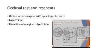 REST AND REST SEATS in prosthodontics ppt | PPTX