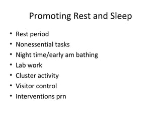 Rest And Sleep, Bedmaking | PPT
