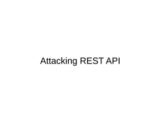 Attacking REST API | PPT