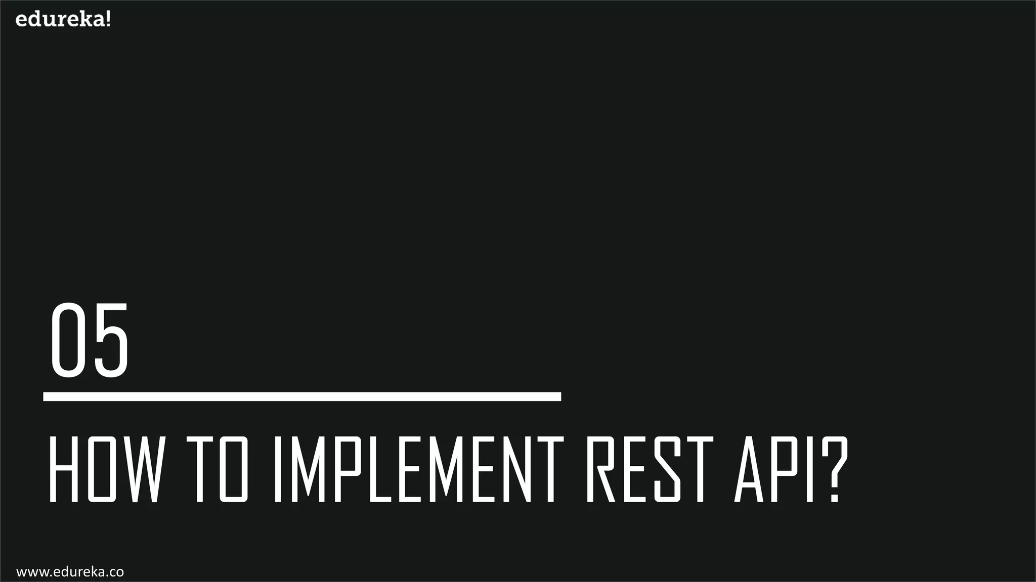 What Is Rest Api Rest Api Concepts And Examples Edureka Ppt Free Download