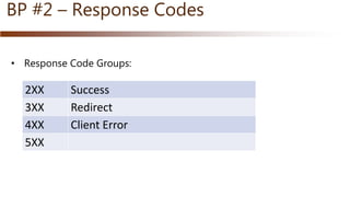 Rest API Best Practices | PPTX | Web Development | Internet