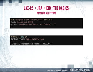 REST API design and construction with Java EE - pages from my work diary | PPT