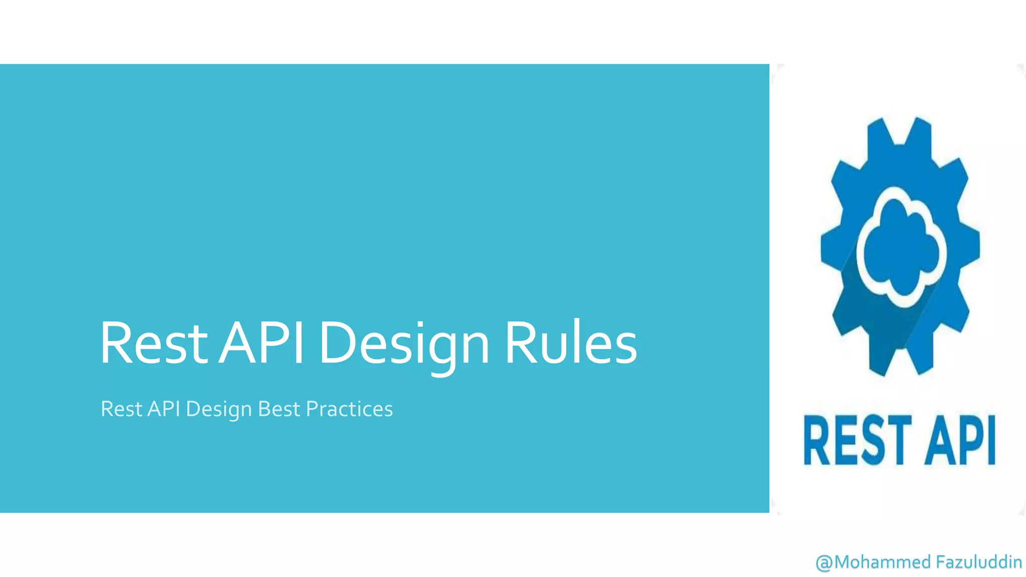 Rest API Design Rules | PPTX | Internet | Computing