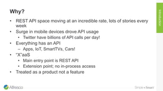 Alfresco Tech Talk Live - REST API of the Future | PPT