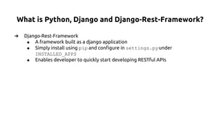 Rest apis with DRF | PPT