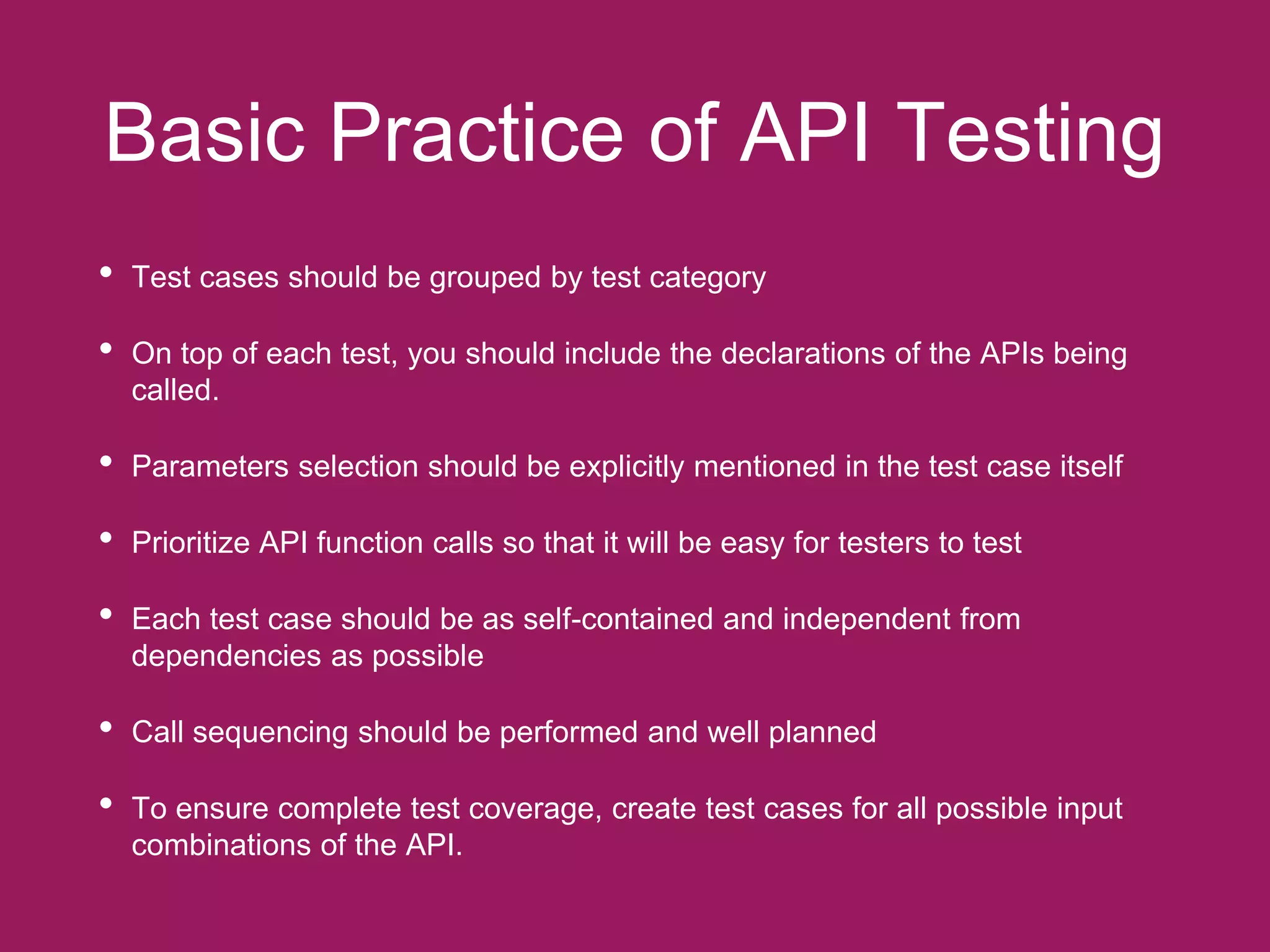 Rest API Testing | PPT