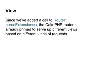 REST API with CakePHP | PPT