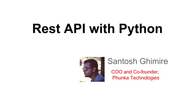 Rest api with Python | PDF