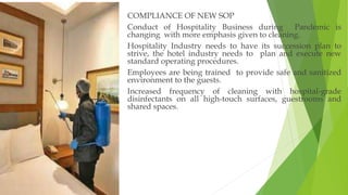Restarting hotel operations with New Standard Operating Procedures | PPTX