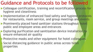 Restarting hotel operations with New Standard Operating Procedures | PPTX