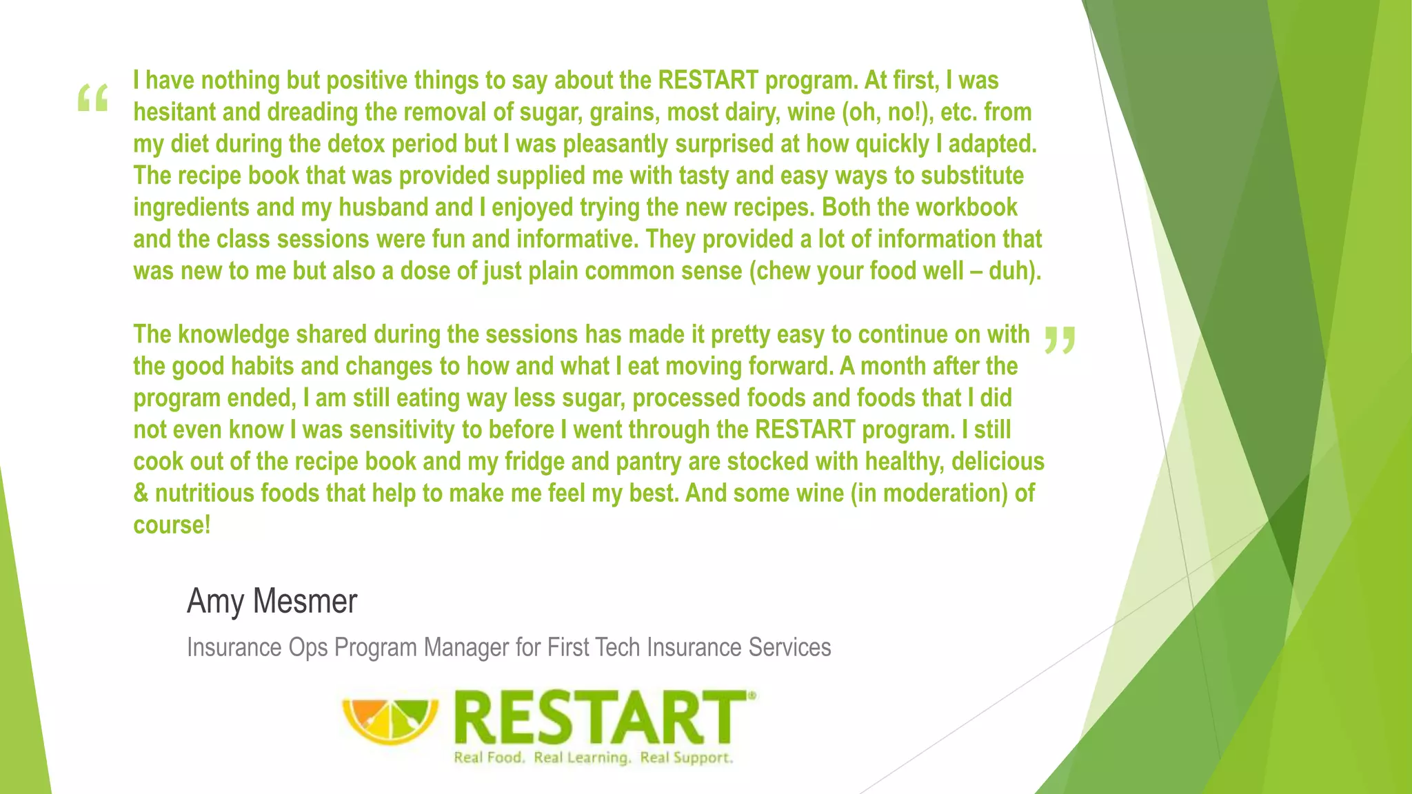 Restart Testimonials | PPTX