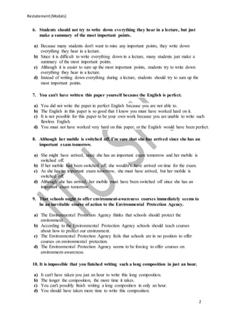 Restatement(modals) | DOCX