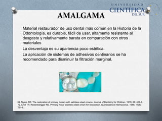 Restauraciones en odontopediatria basadas en el riesgo de caries dental ...