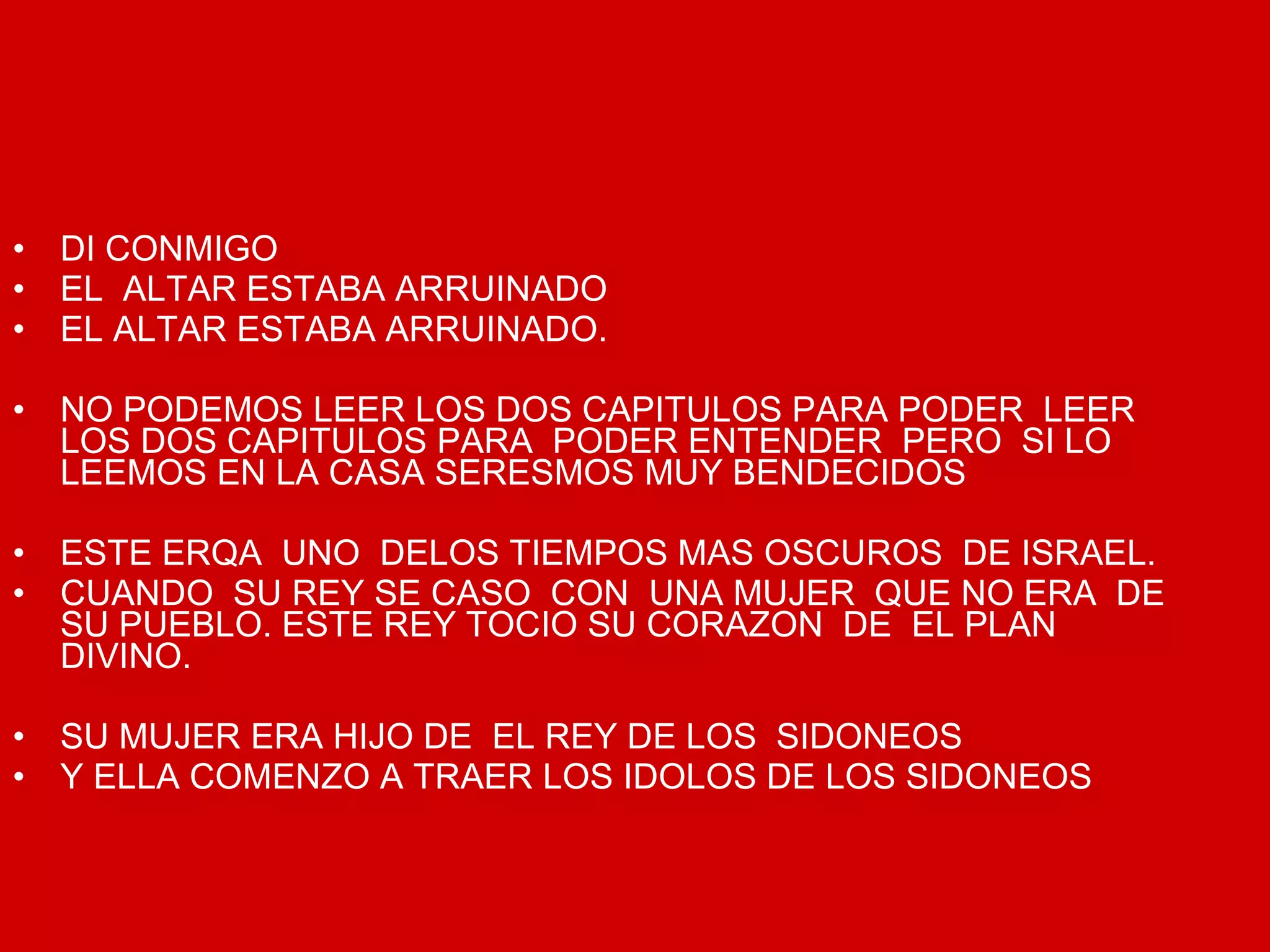 Restaurando El Altar | PPT