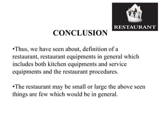 Restaurant | PPTX