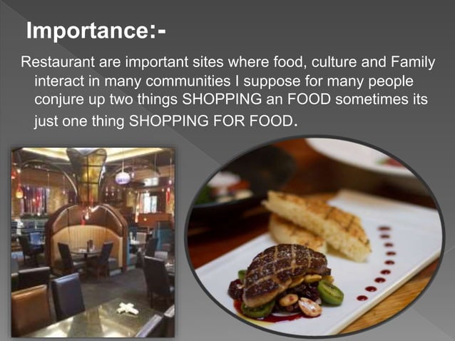 INTRODUCTION TO RESTAURANT | PPT