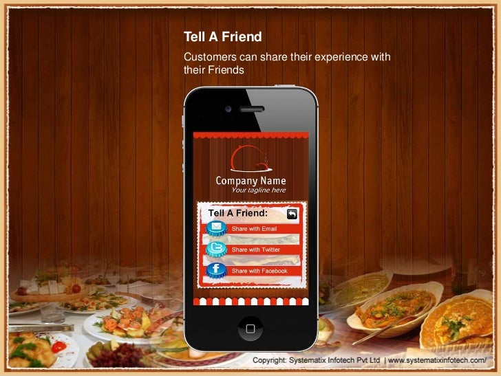 Restaurant Application For iOS, Android & Windows Mobile Phones