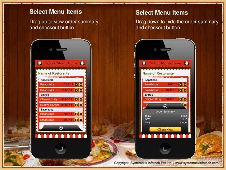 Restaurant Application For iOS, Android & Windows Mobile Phones
