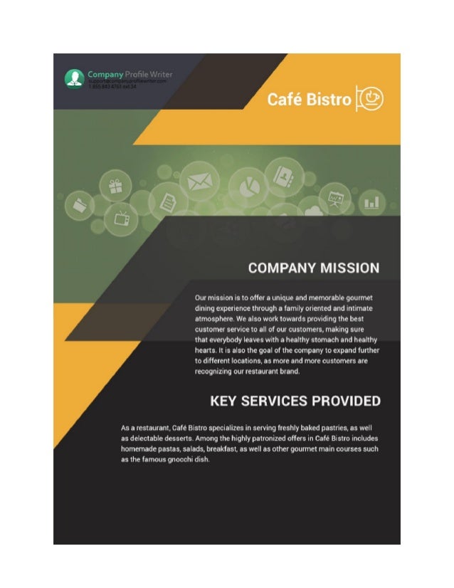 Restaurant Company Profile Sample