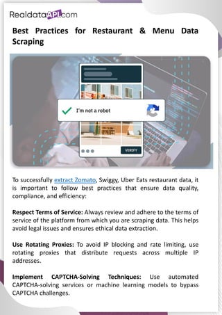Restaurant and Menu Data Scraping from Zomato, Swiggy & Uber Eats | PDF