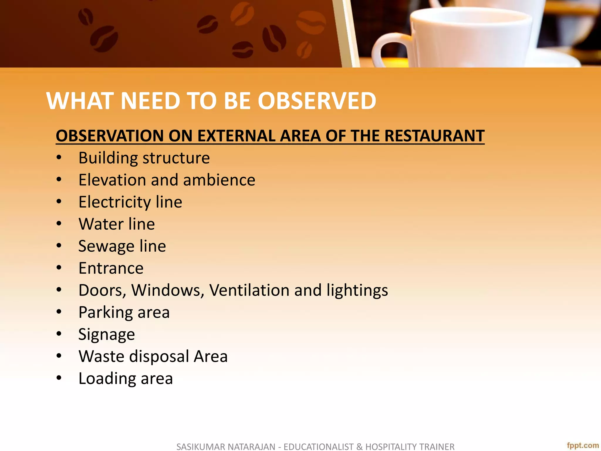 Restaurant Audit Procedure | PDF