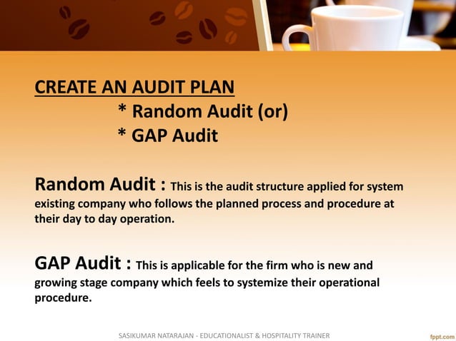 Restaurant Audit Procedure | PDF