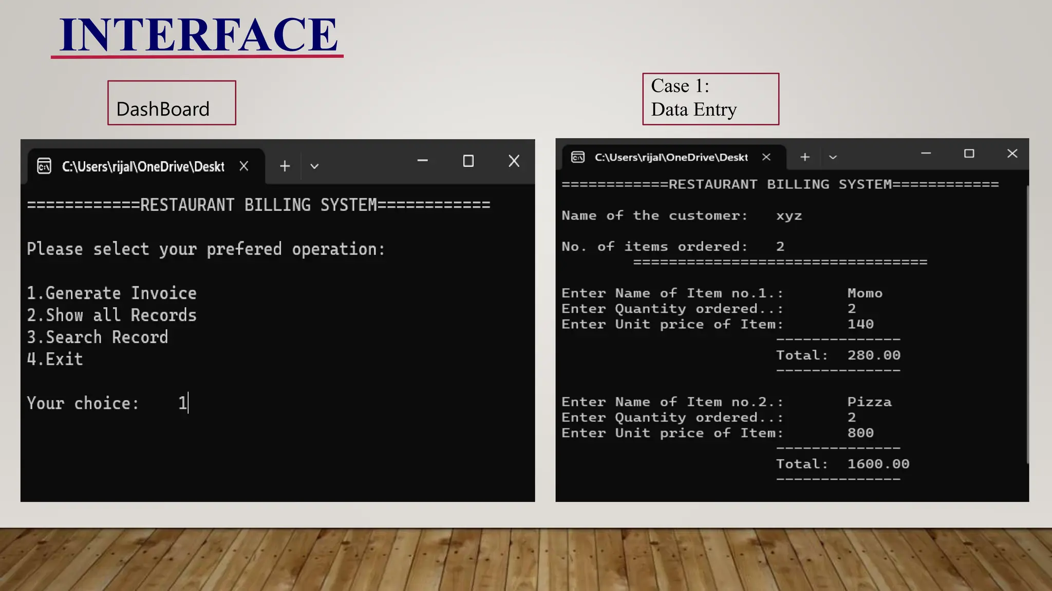 Restaurant billing system project C program .pptx
