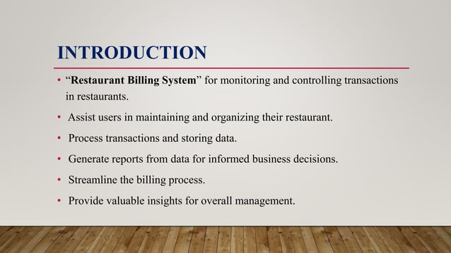 Restaurant billing system project C program .pptx