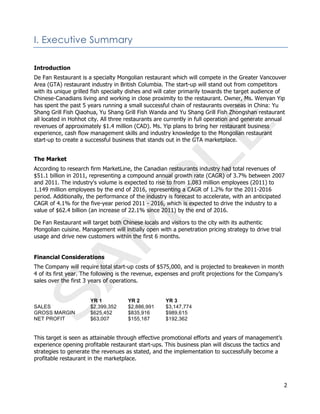 Restaurant Business Plan | PDF | Business Administration | Business