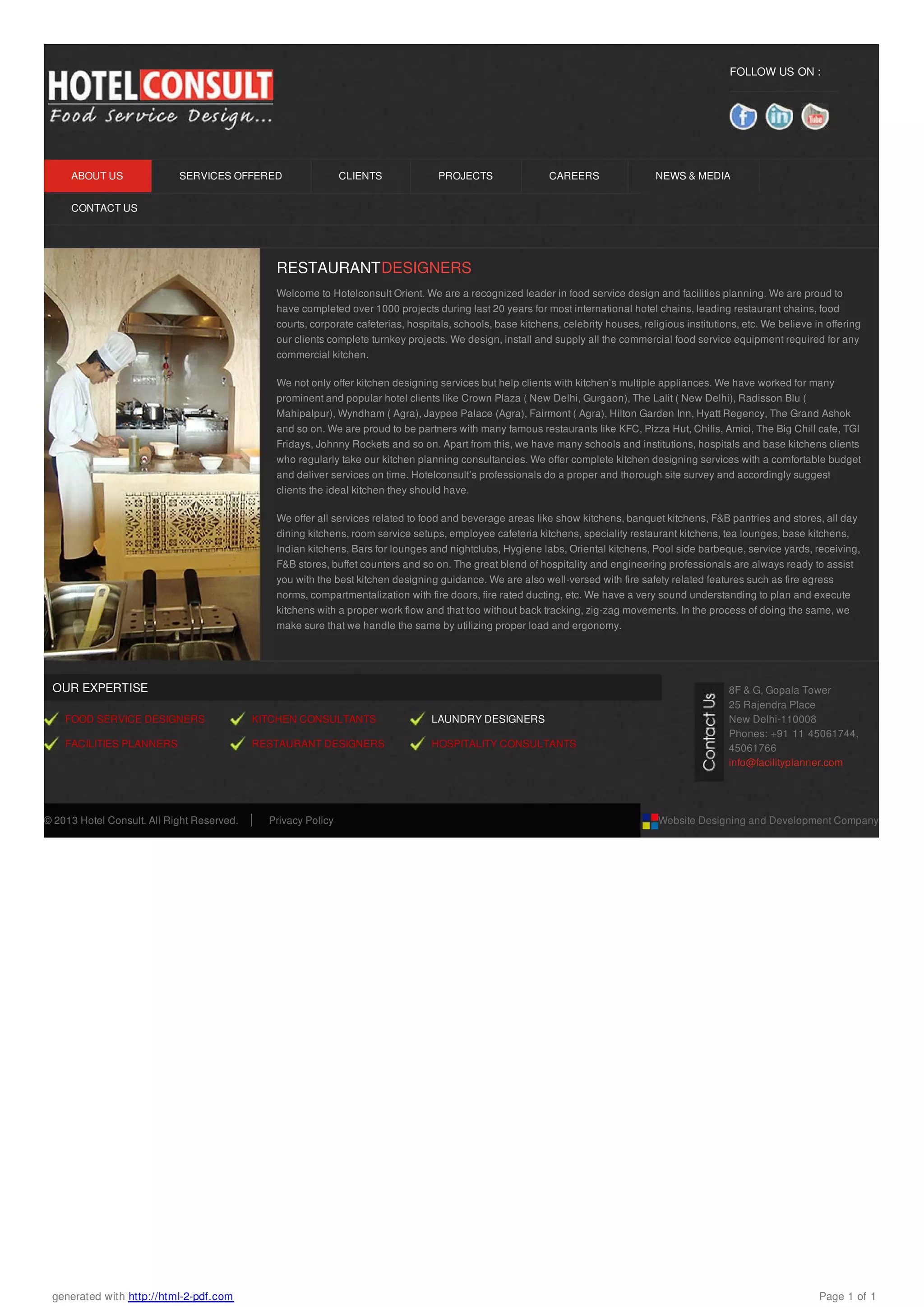 Restaurant designers restaurant-planners-restaurant-consultant delhi | PDF