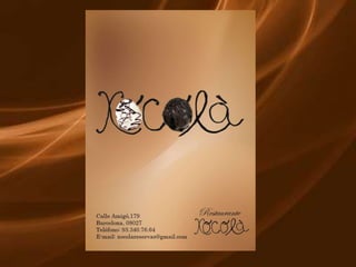 Restaurante Xocolà- Carlota Porqueras | PPTX
