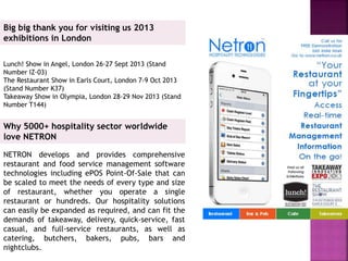 NETRON provides comprehensive hospitality, bar, cafe and restaurant ...