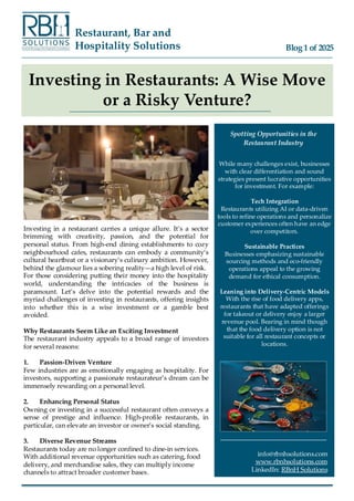Restaurant investment- a wise move or a risky venture.pdf