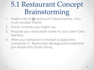 Intro to Restaurant Logos Design | PPTX | Food & Drink