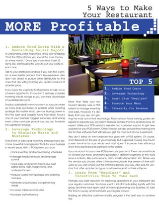 Restaurant Management 101 | PDF