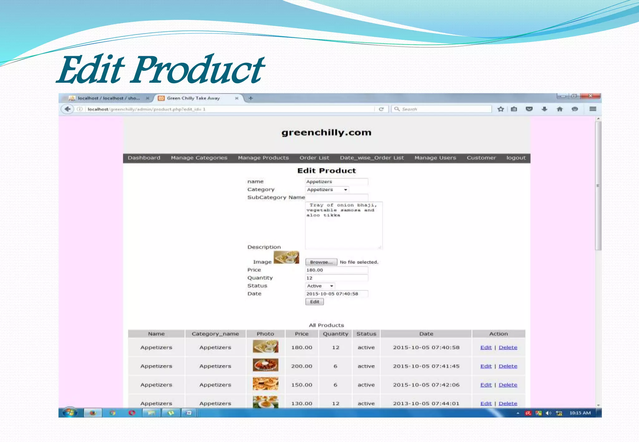 Restaurant management presentation | PPTX