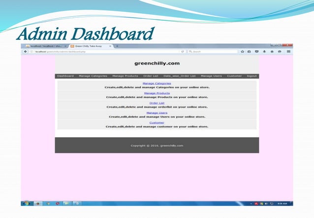 Restaurant management presentation | PPTX | Computing | Technology & Computing
