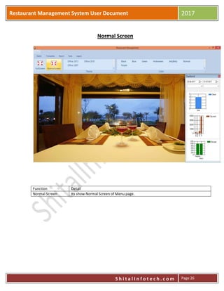 Restaurant management software user manual by shital infotech | PDF