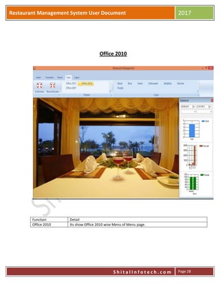 Restaurant management software user manual by shital infotech | PDF