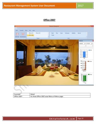 Restaurant management software user manual by shital infotech | PDF