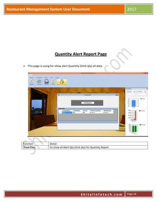 Restaurant management software user manual by shital infotech | PDF