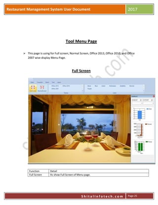 Restaurant management software user manual by shital infotech | PDF