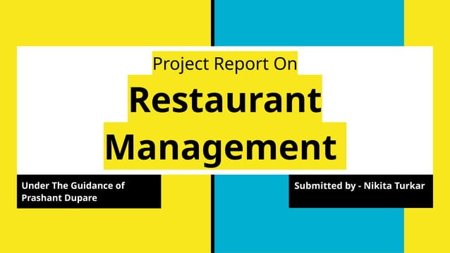 Restaurant Management System............pptx