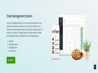 Restaurant Management System With POS Documentation Presentation | PPT