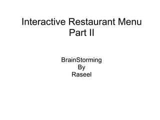 Restaurant Menu Tablet 2 | PPT