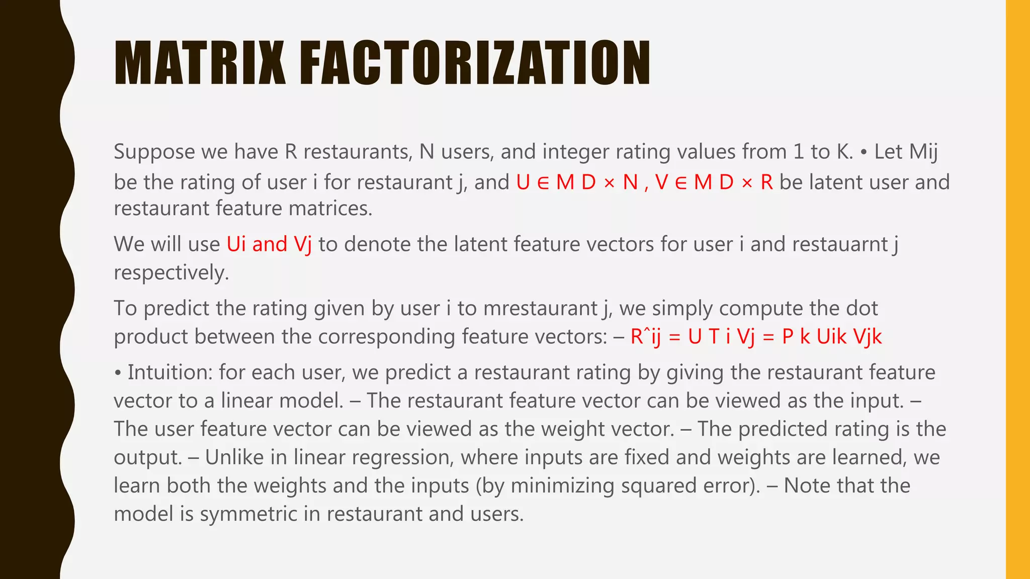 Restaurant recommender | PPTX