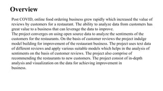 Restaurant Review Sentiment Analysis | PPTX