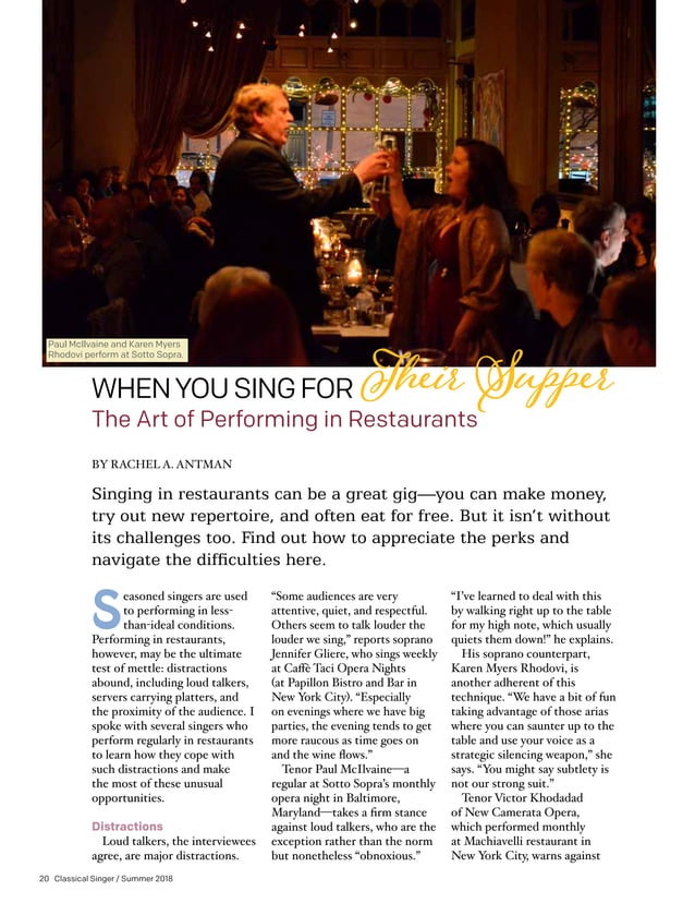 When you Sing for Their Supper | PDF